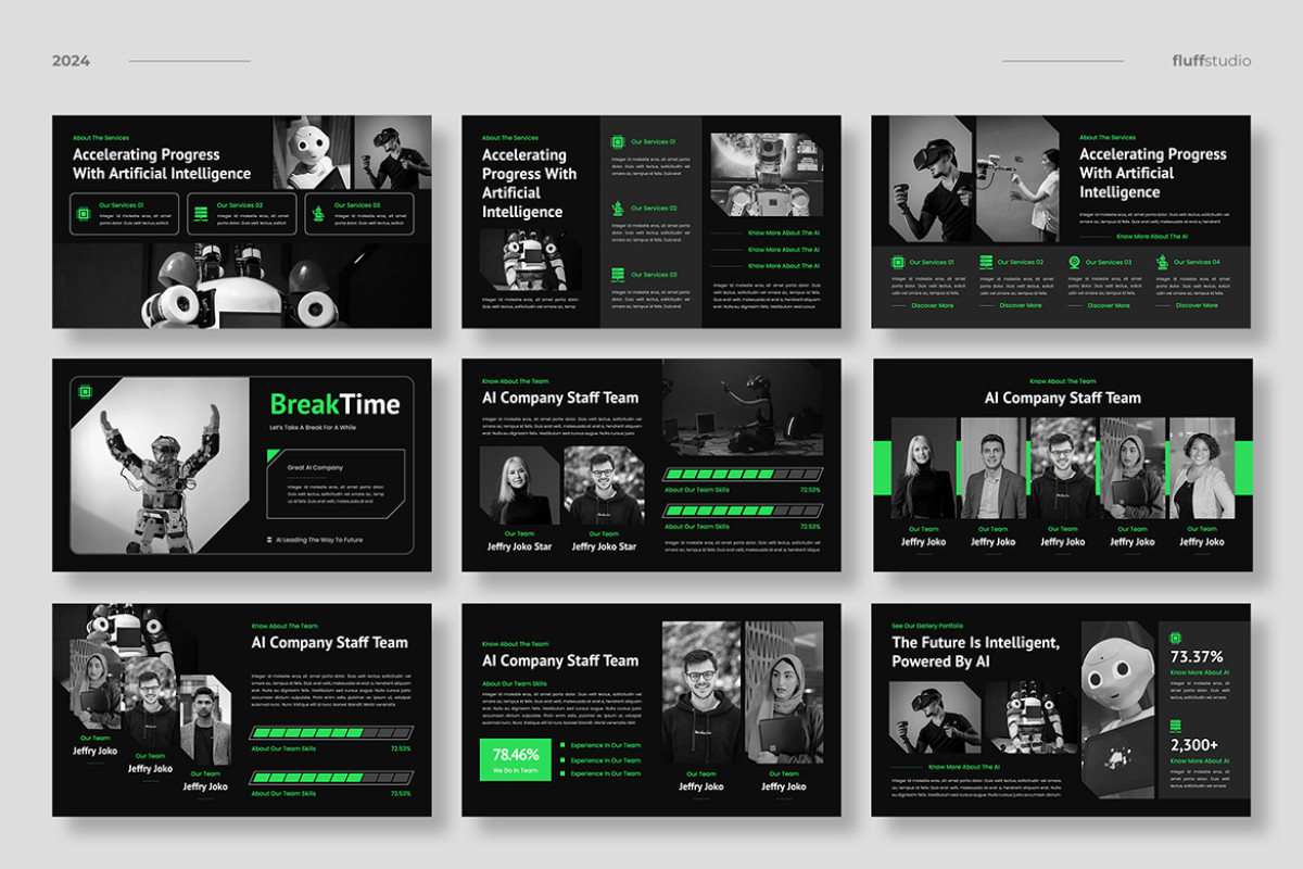AI Technology Powerpoint Template | Nulivo Market