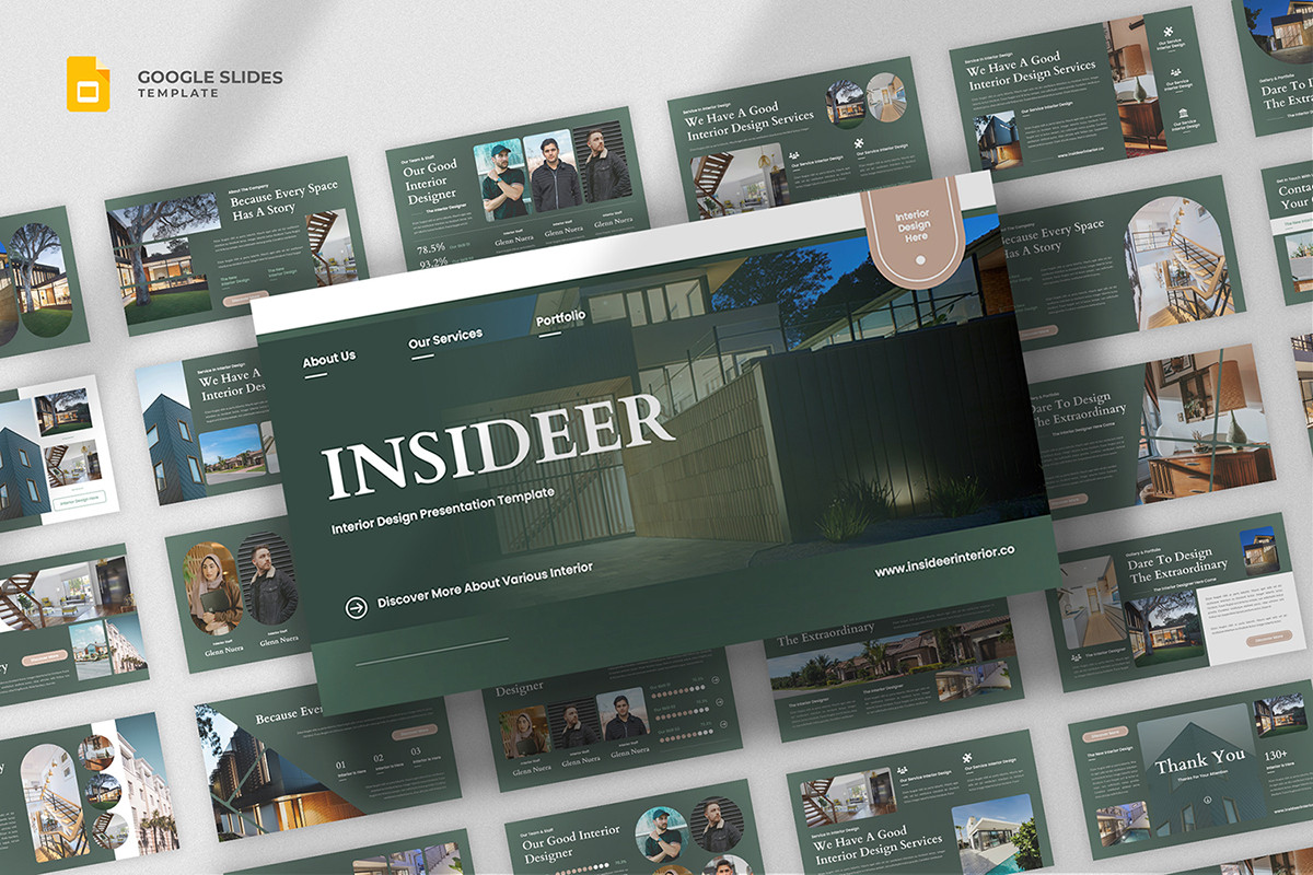 Interior Design Google Slides Template | Nulivo Market