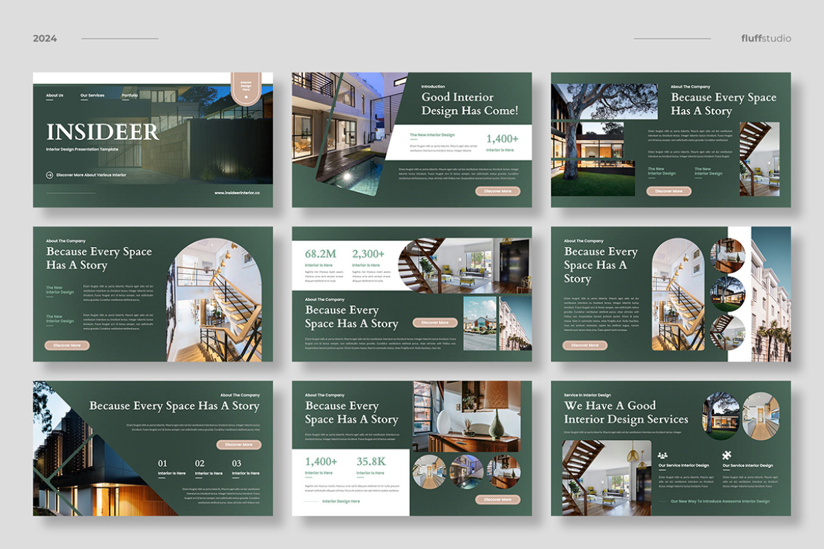 Interior Design Google Slides Template | Nulivo Market