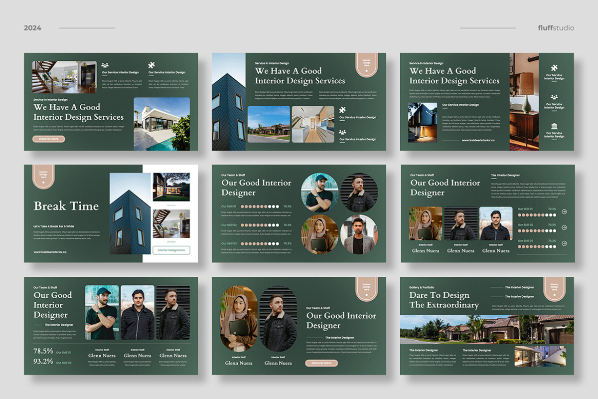 Interior Design Google Slides Template | Nulivo Market
