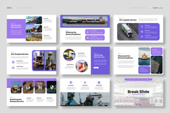 Logistics & Transportation Powerpoint Template | Nulivo Market