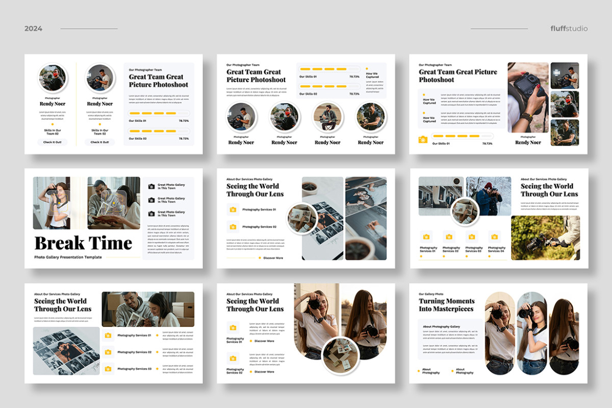 Photography Gallery Keynote Template | Nulivo Market