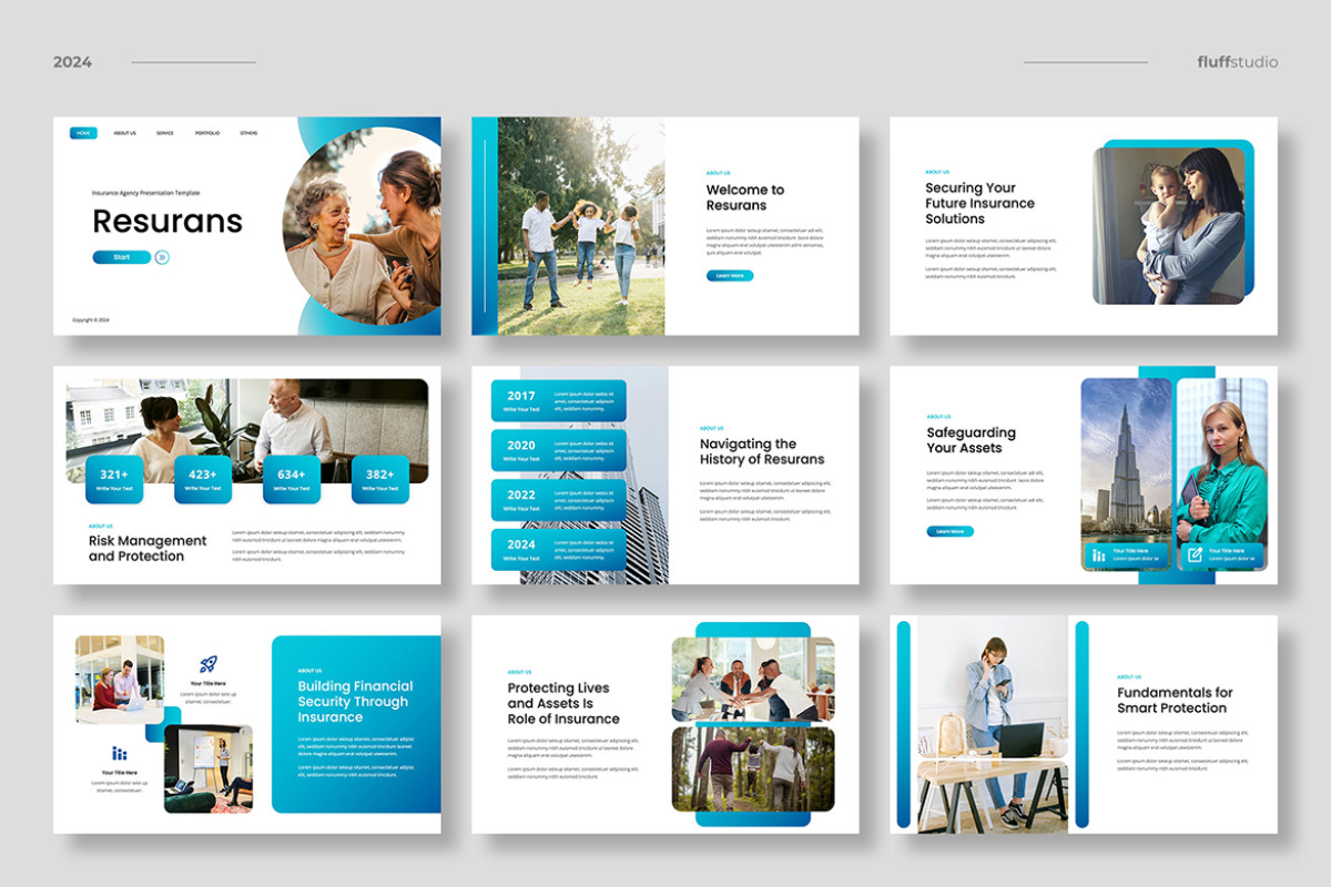 Insurance Agency Powerpoint Template | Nulivo Market
