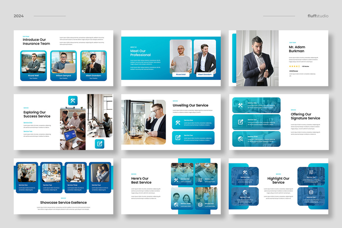 Insurance Agency Google Slides Template | Nulivo Market