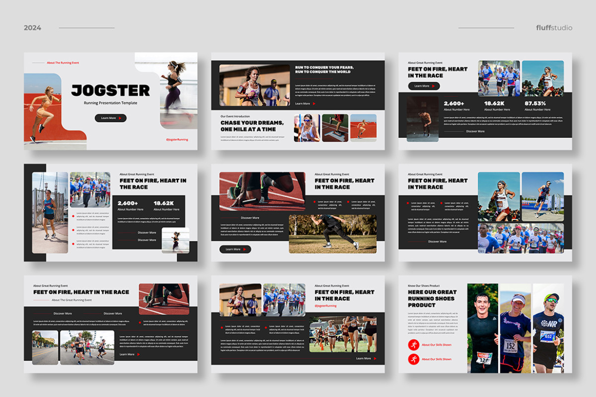 Running Sport Google Slides Template | Nulivo Market