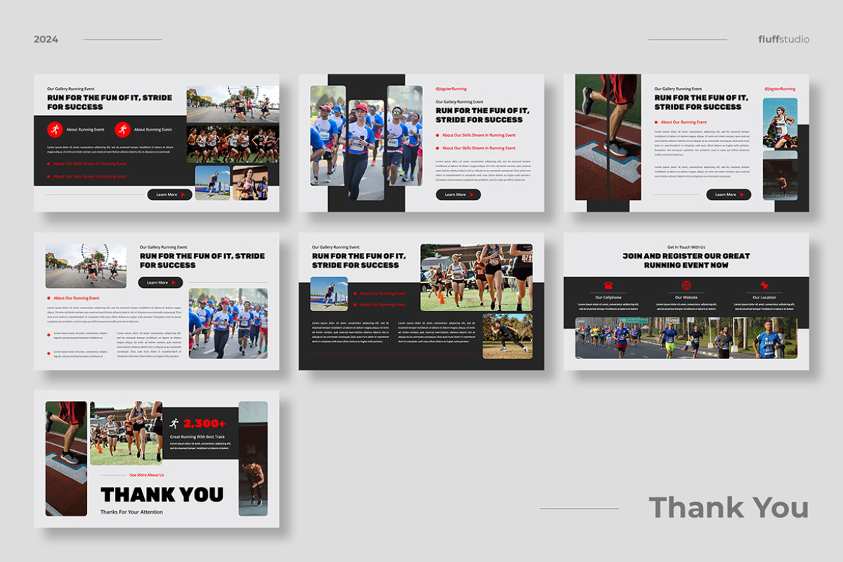 Running Sport Google Slides Template | Nulivo Market