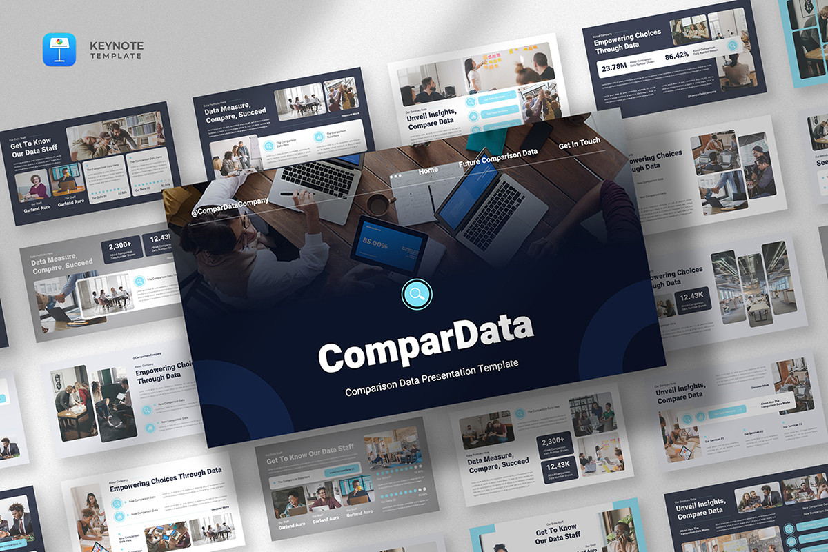 Data Comparison Keynote Template | Nulivo Market