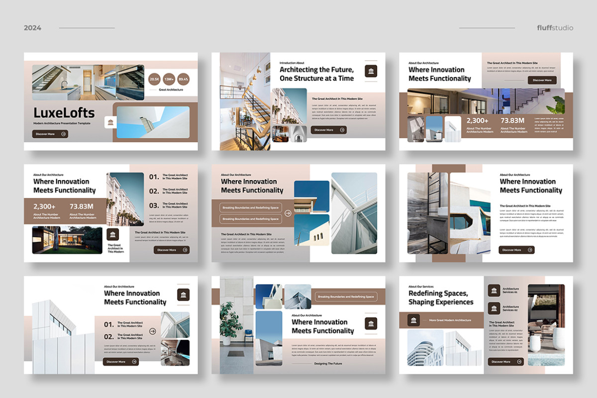 Modern Architecture Powerpoint Template | Nulivo Market