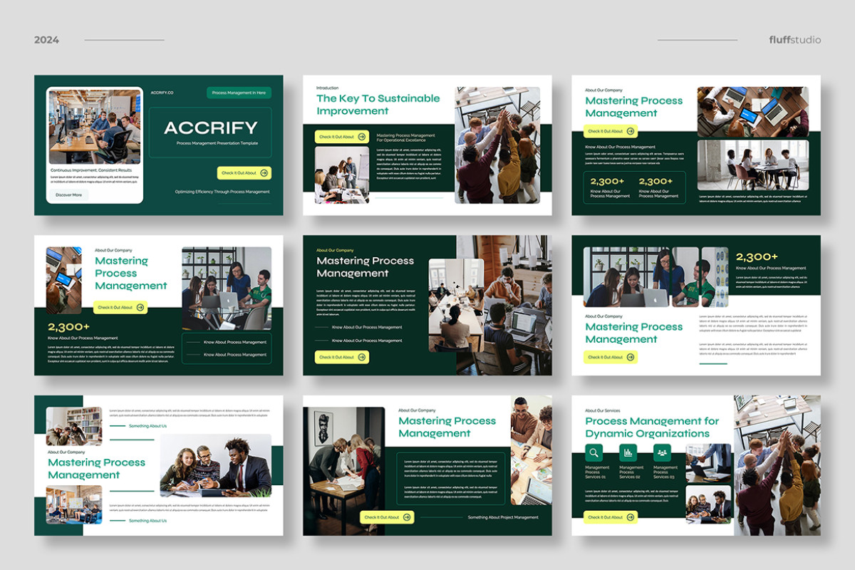 Process Management Google Slides Template | Nulivo Market