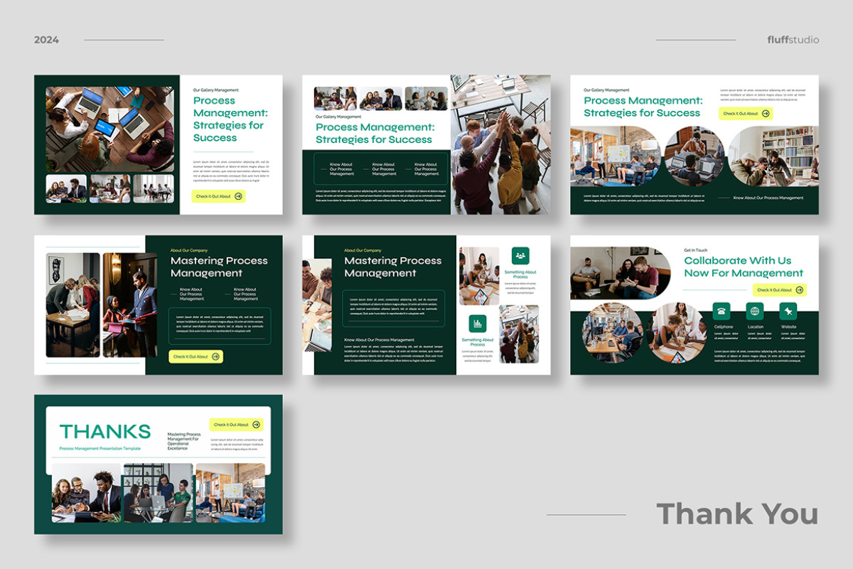Process Management Google Slides Template | Nulivo Market