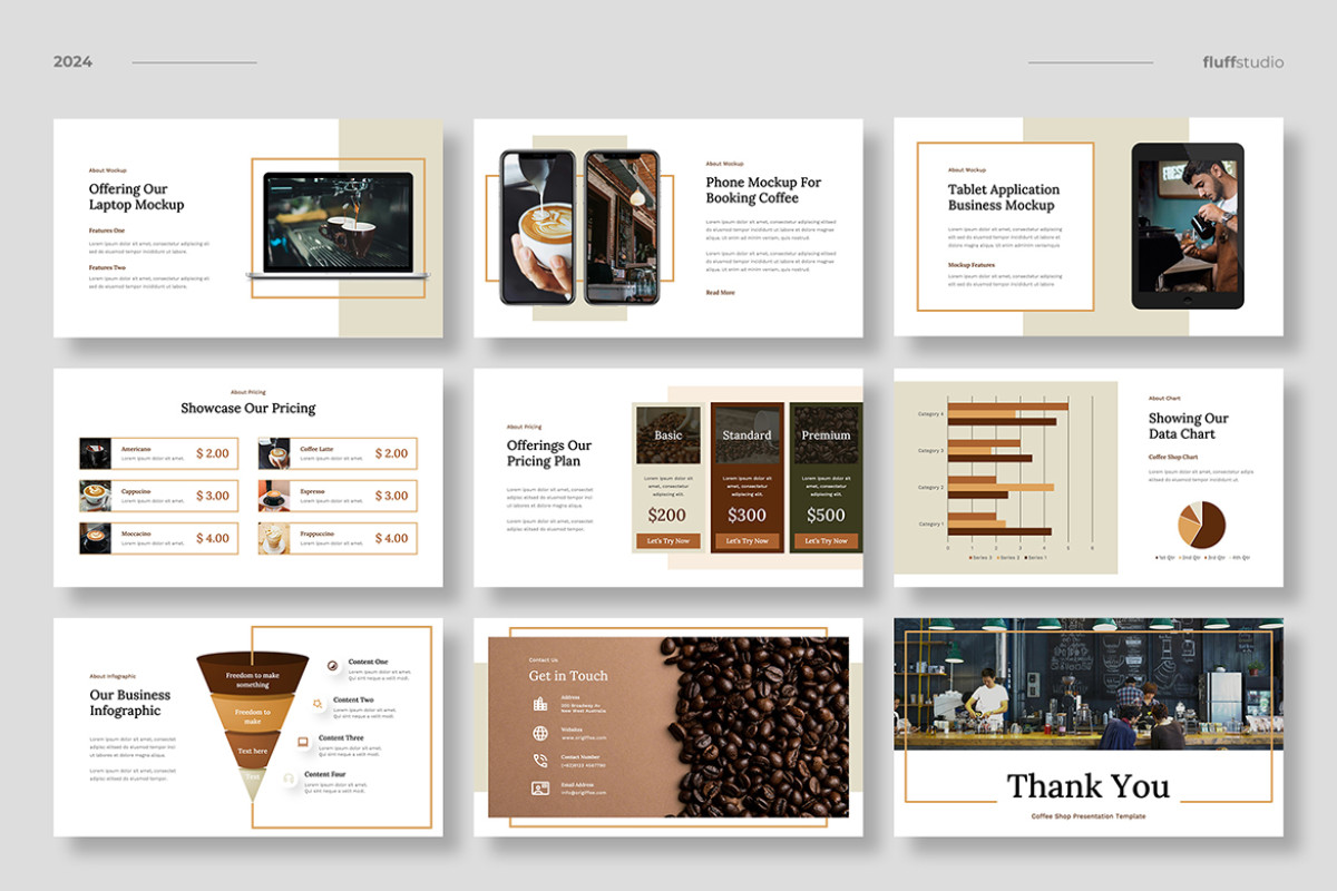 Coffee Shop Powerpoint Template | Nulivo Market