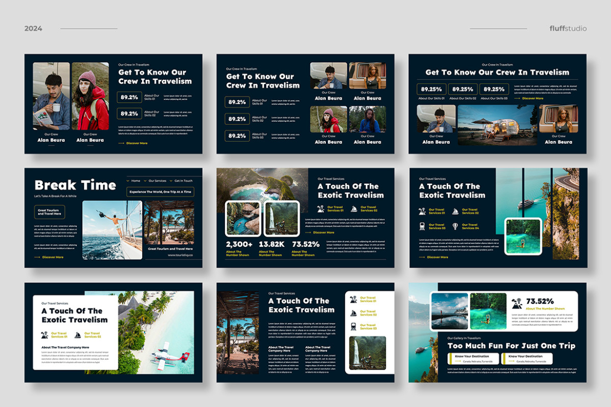 Travel & Tourism Google Slides Template | Nulivo Market