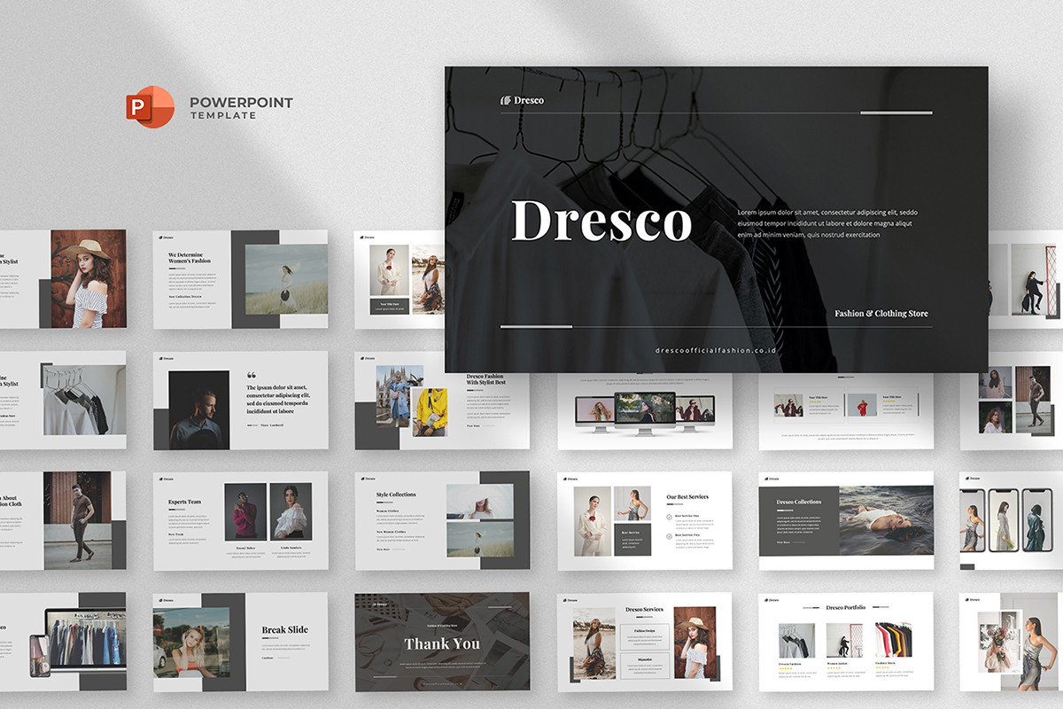 Fashion & Clothing Powerpoint Template | Nulivo Market