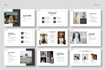 Fashion & Clothing Google Slides Template | Nulivo Market