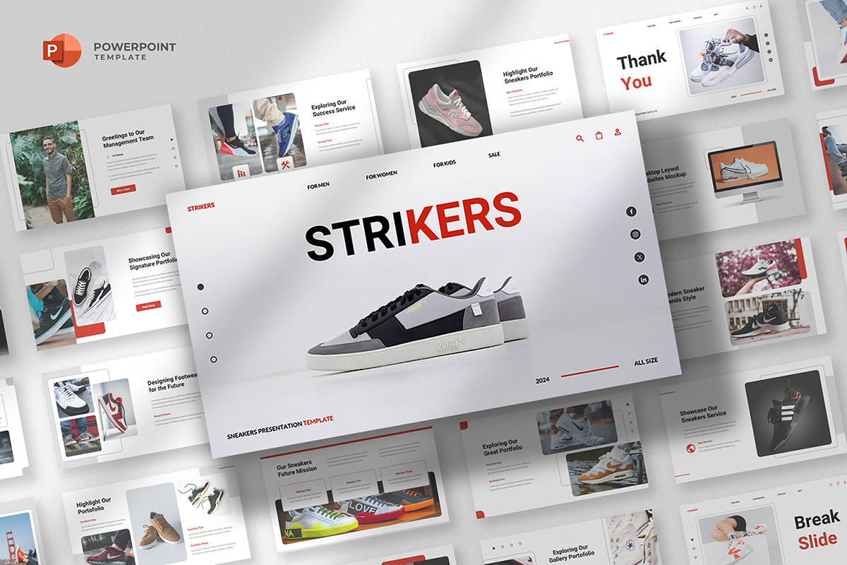 Sneakers & Shoes Powerpoint Template | Nulivo Market