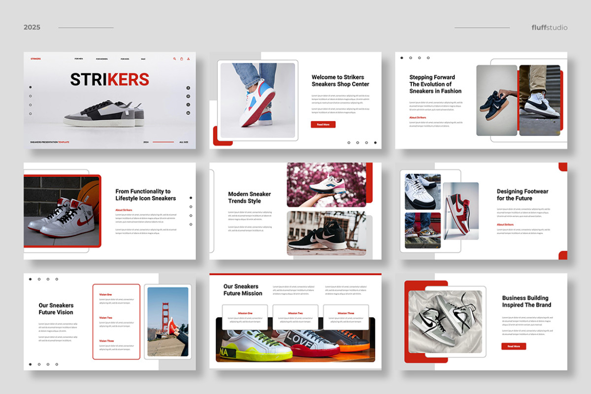 Sneakers & Shoes Powerpoint Template | Nulivo Market