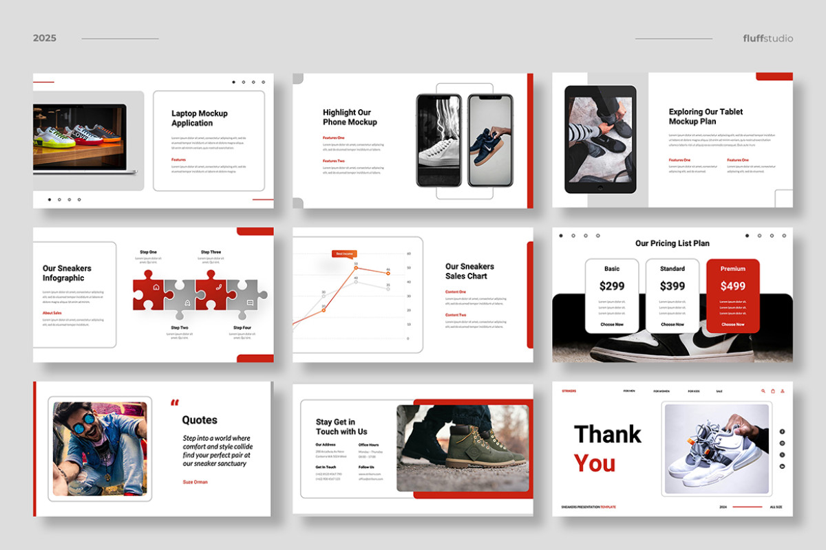 Sneakers & Shoes Powerpoint Template | Nulivo Market