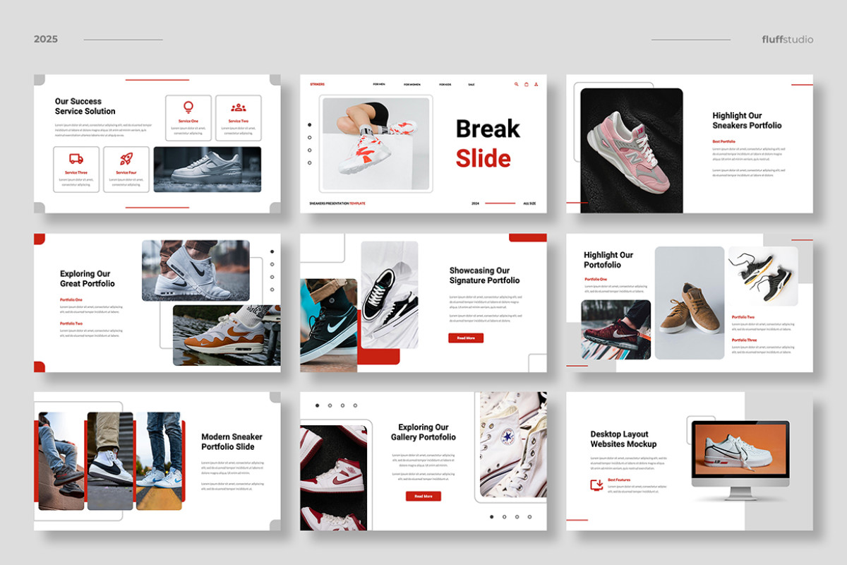 Sneakers & Shoes Google Slides Template | Nulivo Market