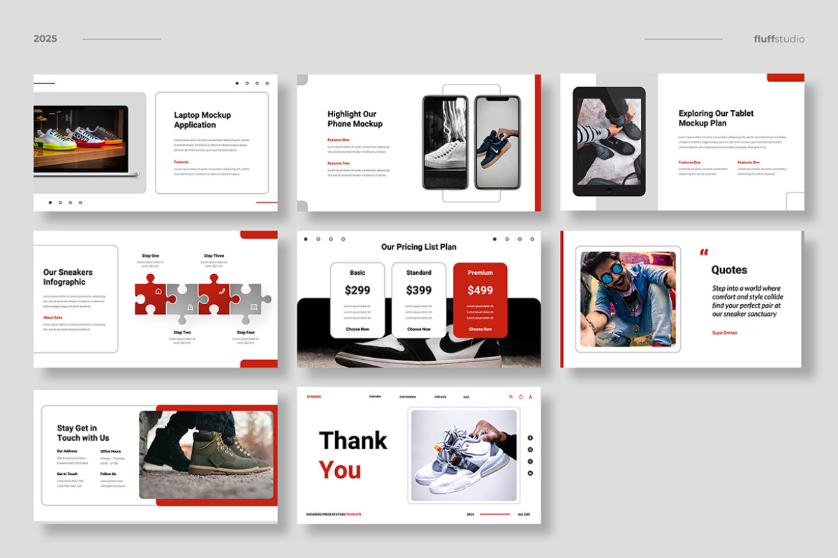 Sneakers & Shoes Google Slides Template | Nulivo Market