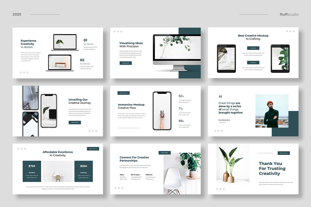 Minimalist Creative Google Slides Template | Nulivo Market