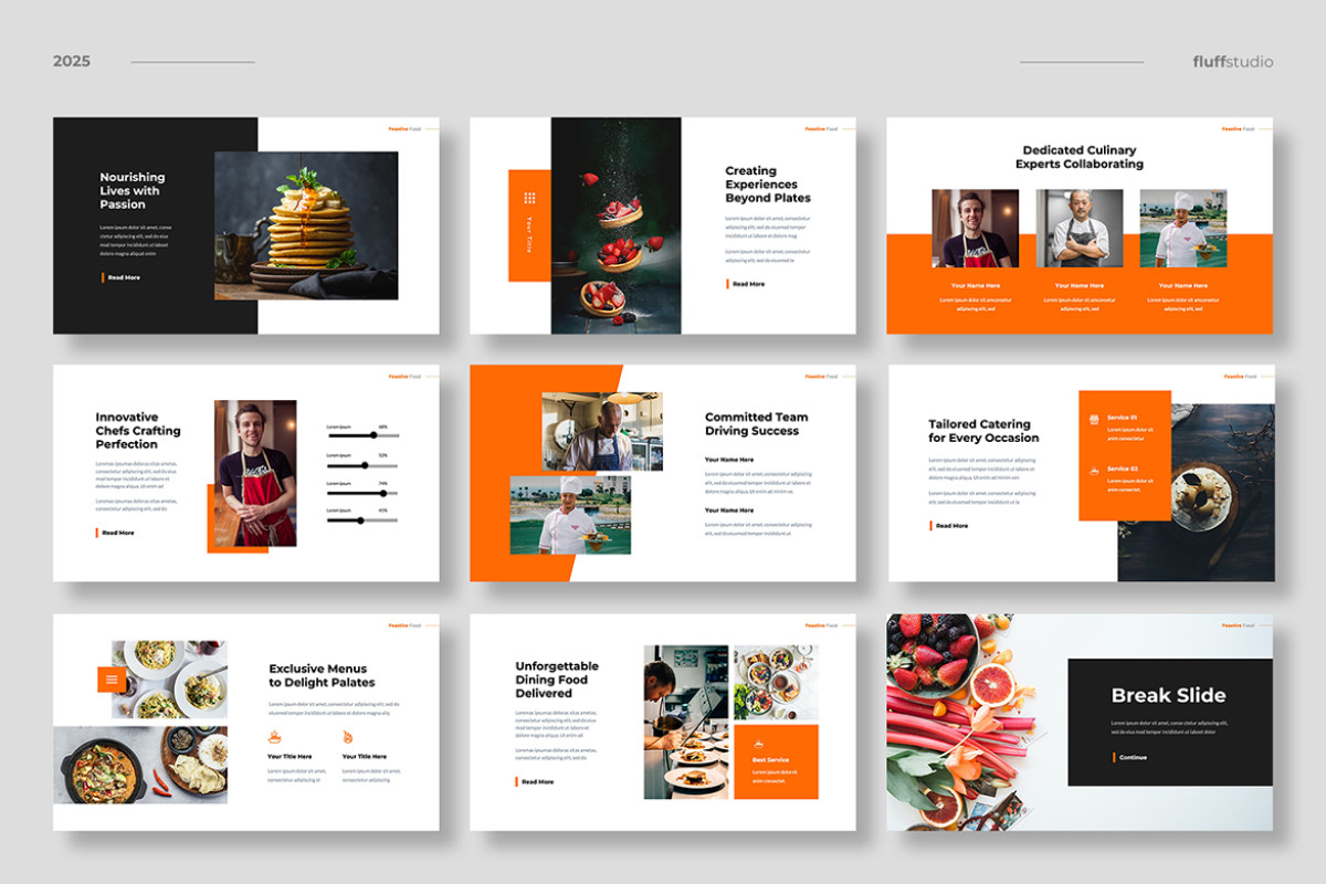 Food & Restaurant Powerpoint Template | Nulivo Market