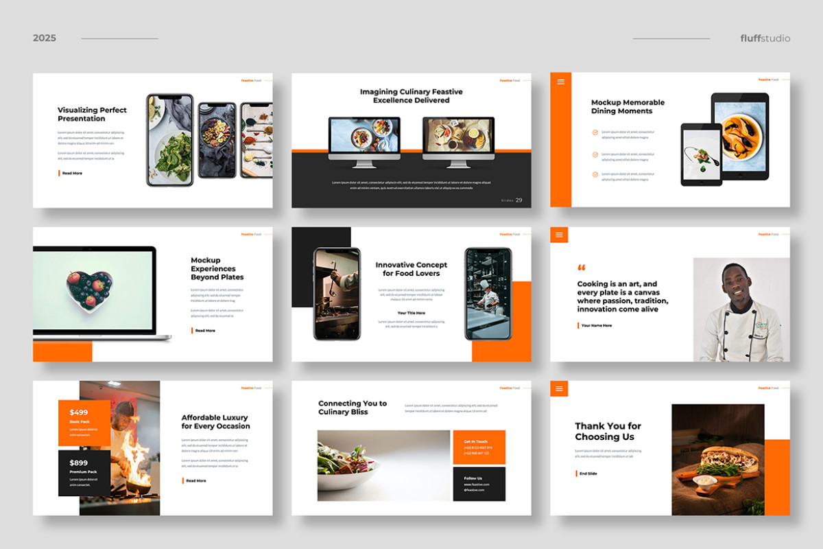 Food & Restaurant Powerpoint Template | Nulivo Market