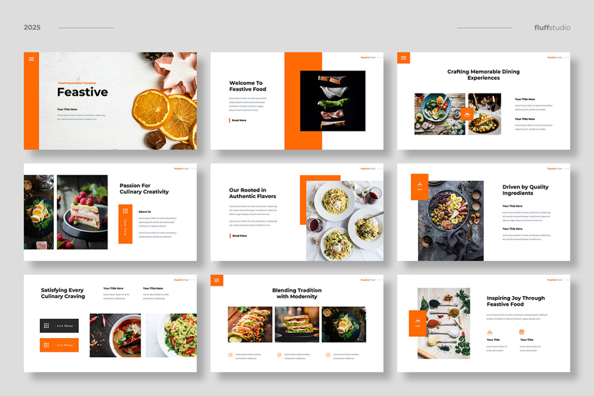 Food & Restaurant Google Slides Template | Nulivo Market