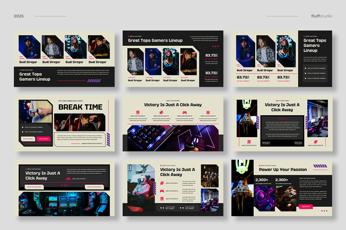 Gaming eSports Google Slides Template | Nulivo Market