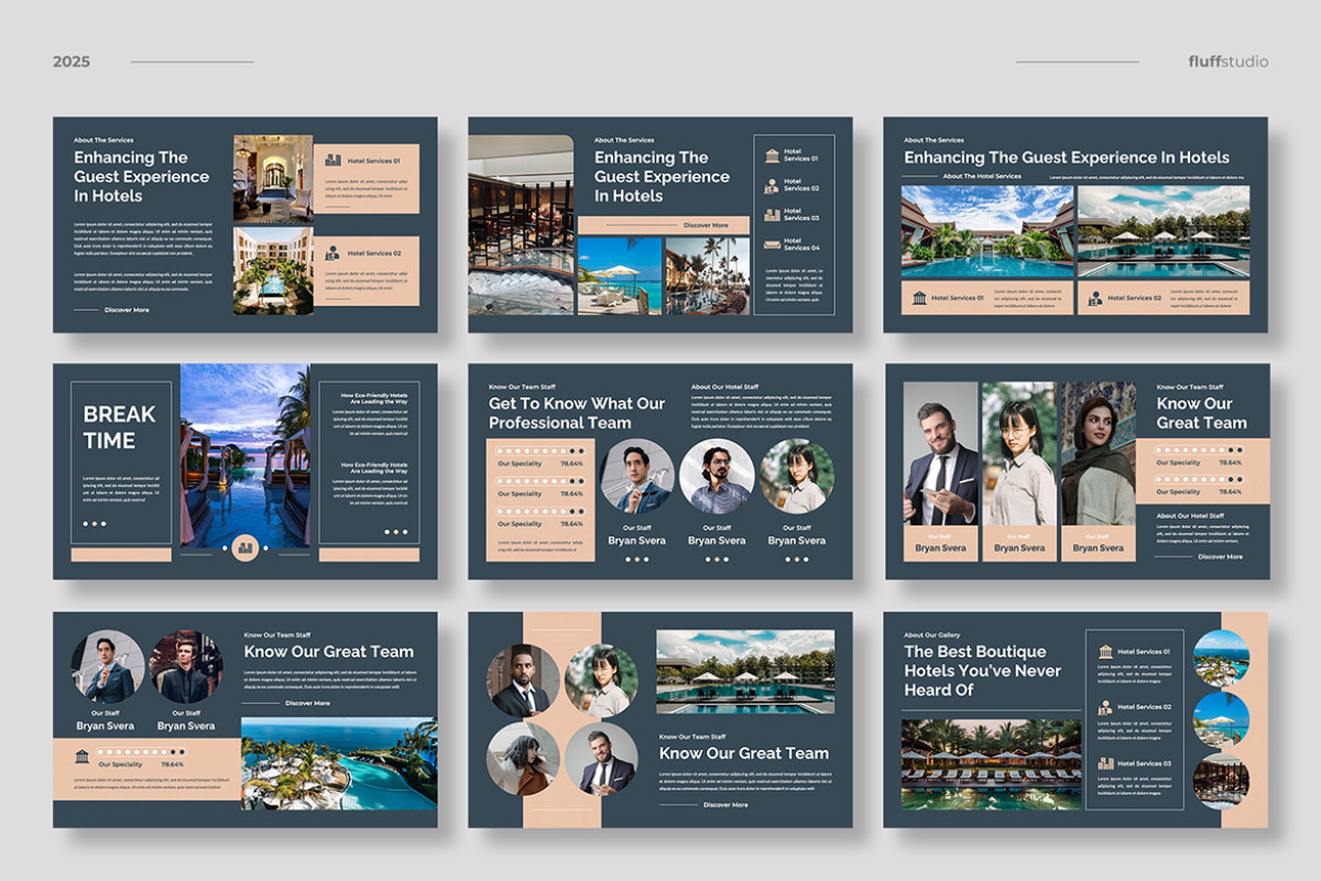 Luxury Hotel Powerpoint Template | Nulivo Market