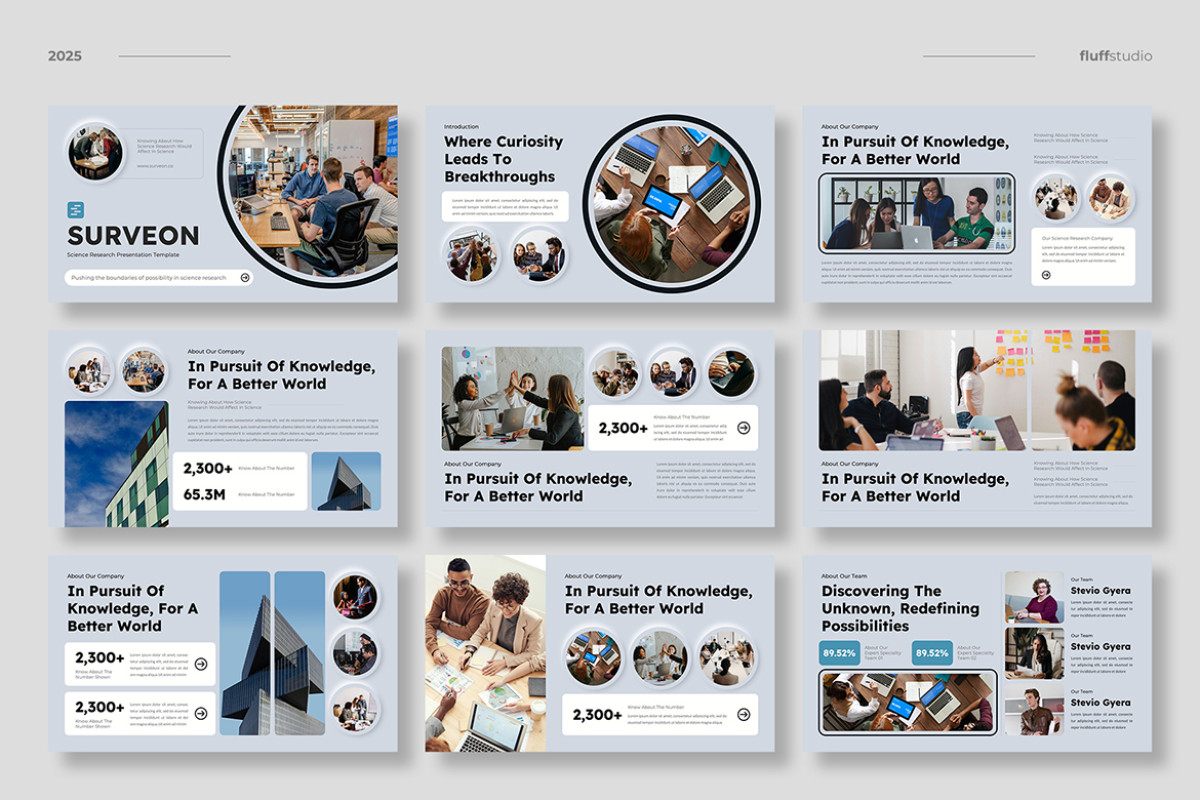 Science Research Google Slides Template | Nulivo Market