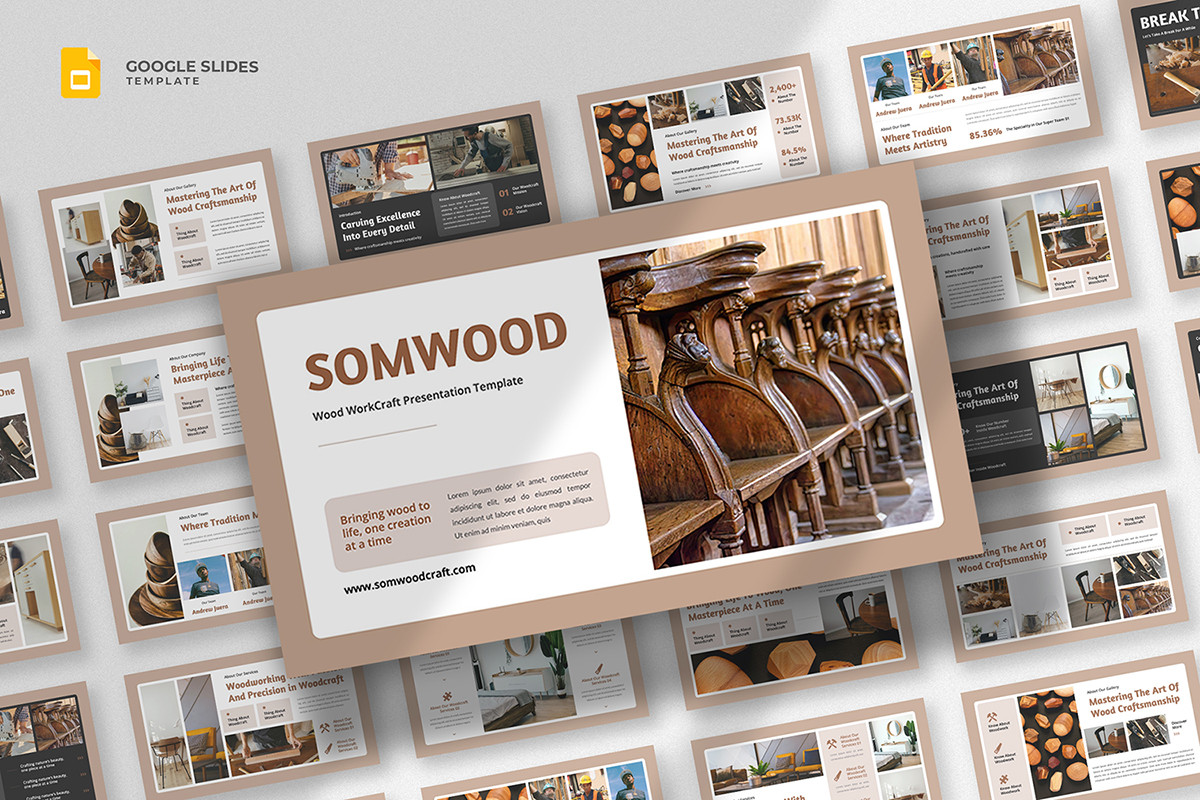 Carpentry Woodworking Google Slides Template Nulivo Market