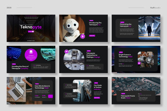 Digital Technology Powerpoint Template | Nulivo Market