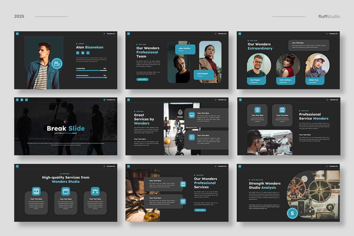 Video, Film, & Movie Google Slides Template | Nulivo Market