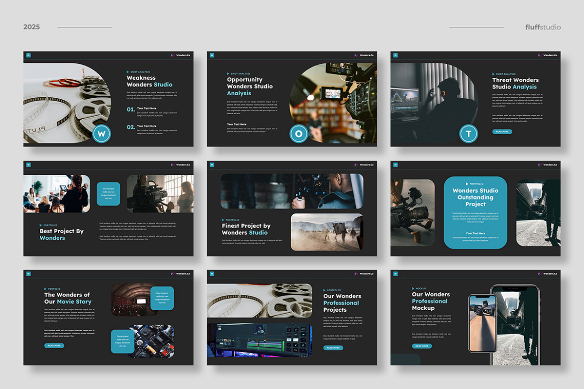 Video, Film, & Movie Google Slides Template | Nulivo Market