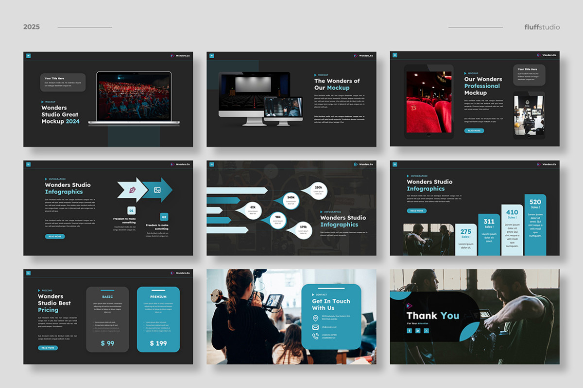 Video, Film, & Movie Google Slides Template | Nulivo Market