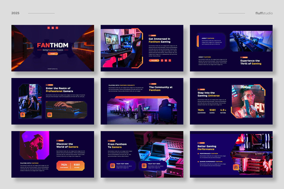 Gaming eSports Powerpoint Template | Nulivo Market