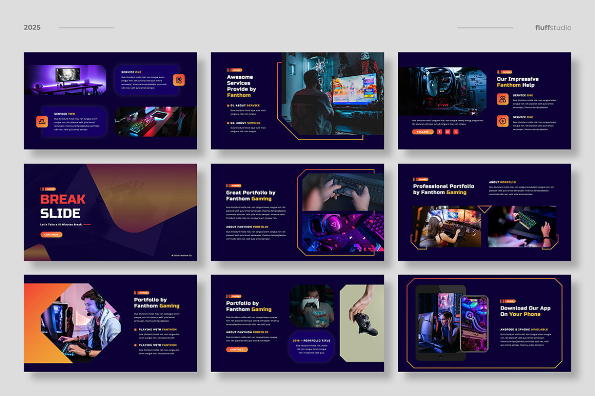 Gaming eSports Google Slides Template | Nulivo Market