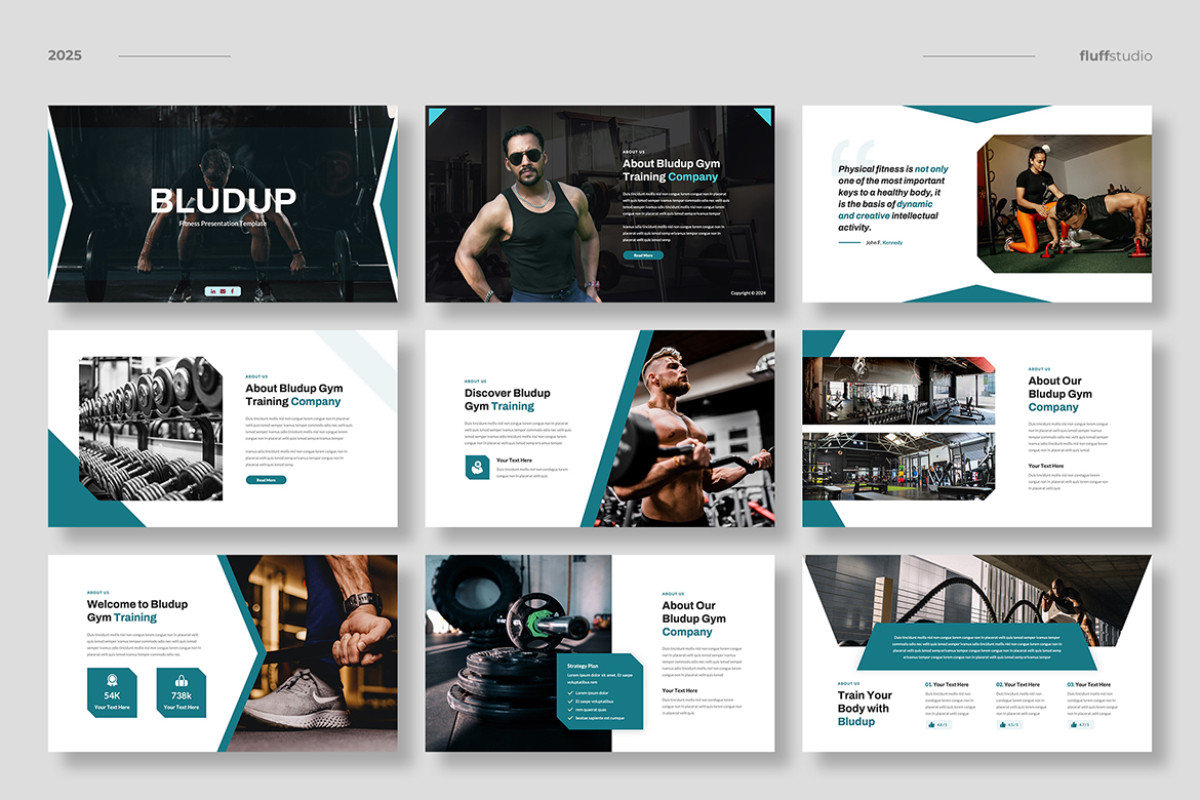 Gym & Fitness Keynote Template | Nulivo Market