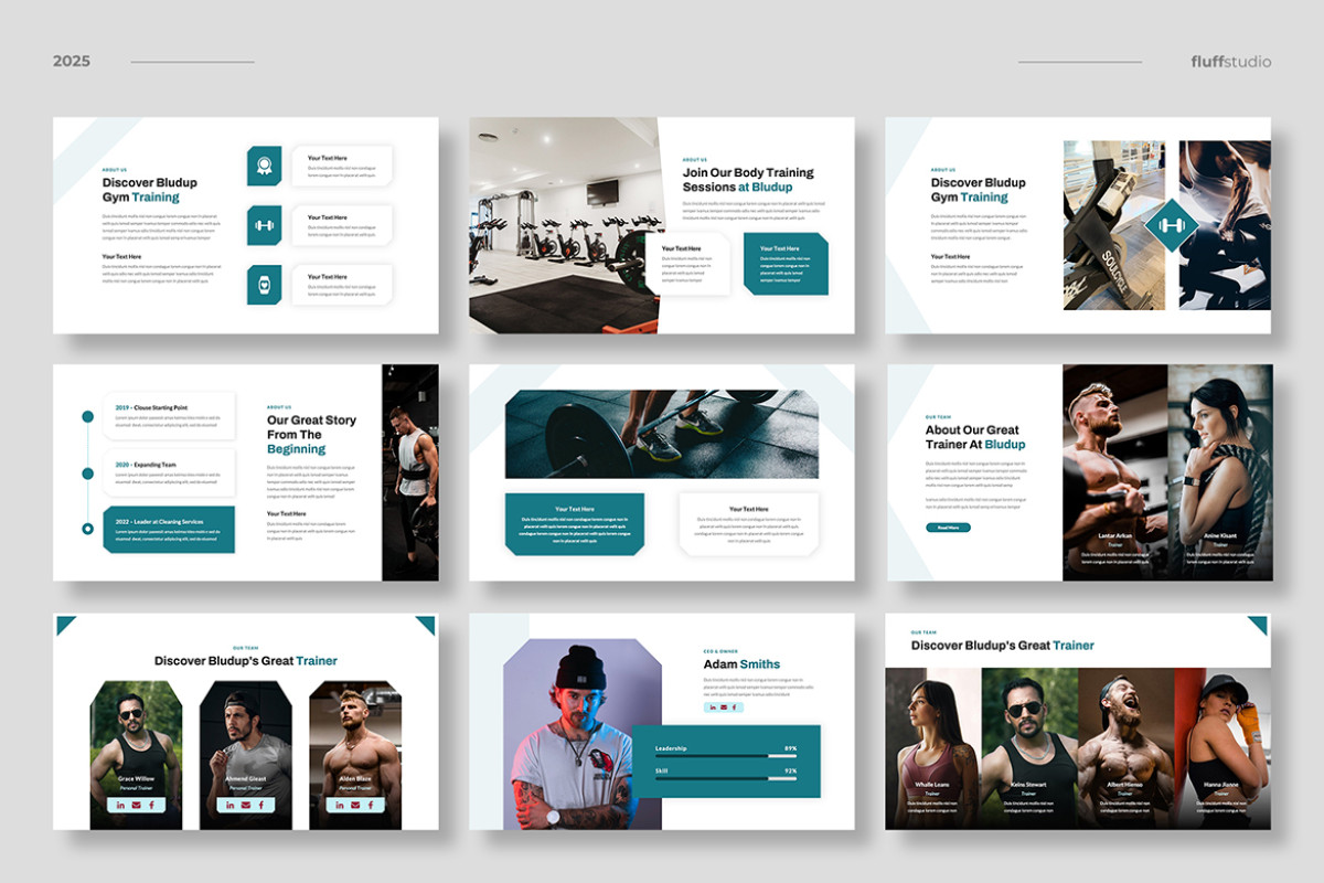 Gym & Fitness Keynote Template | Nulivo Market