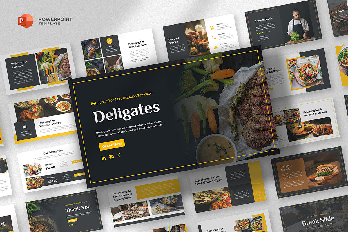 Food & Restaurant Powerpoint Template | Nulivo Market