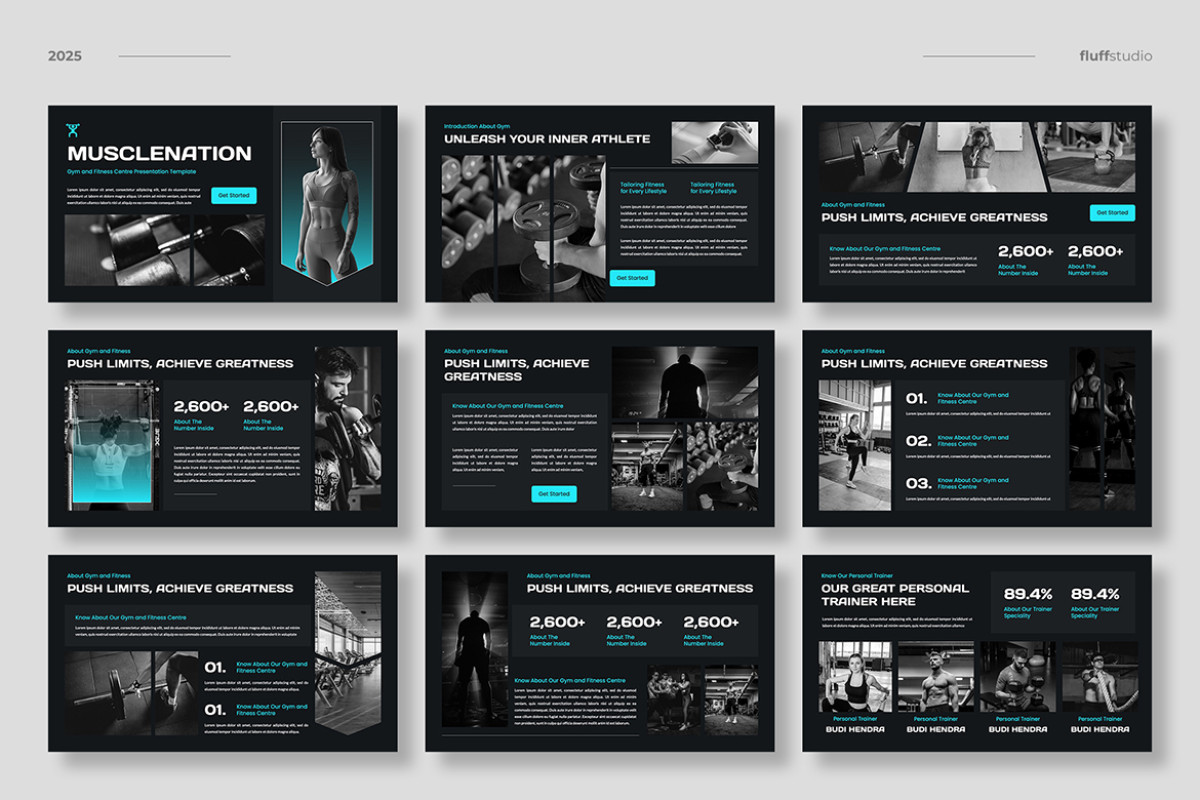 Gym & Fitness Powerpoint Template | Nulivo Market