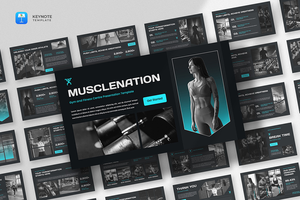 Gym & Fitness Keynote Template | Nulivo Market