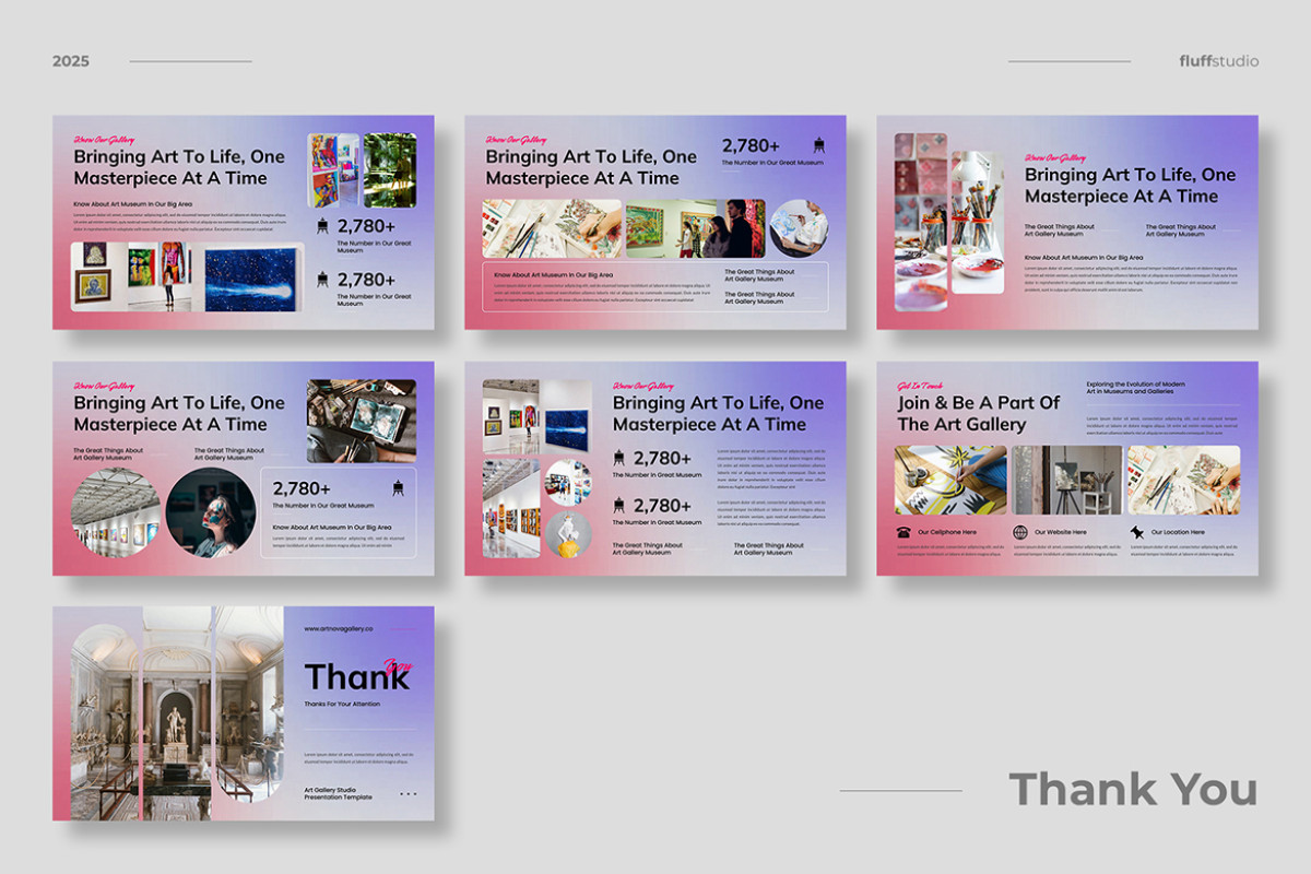 Art Gallery Powerpoint Template | Nulivo Market