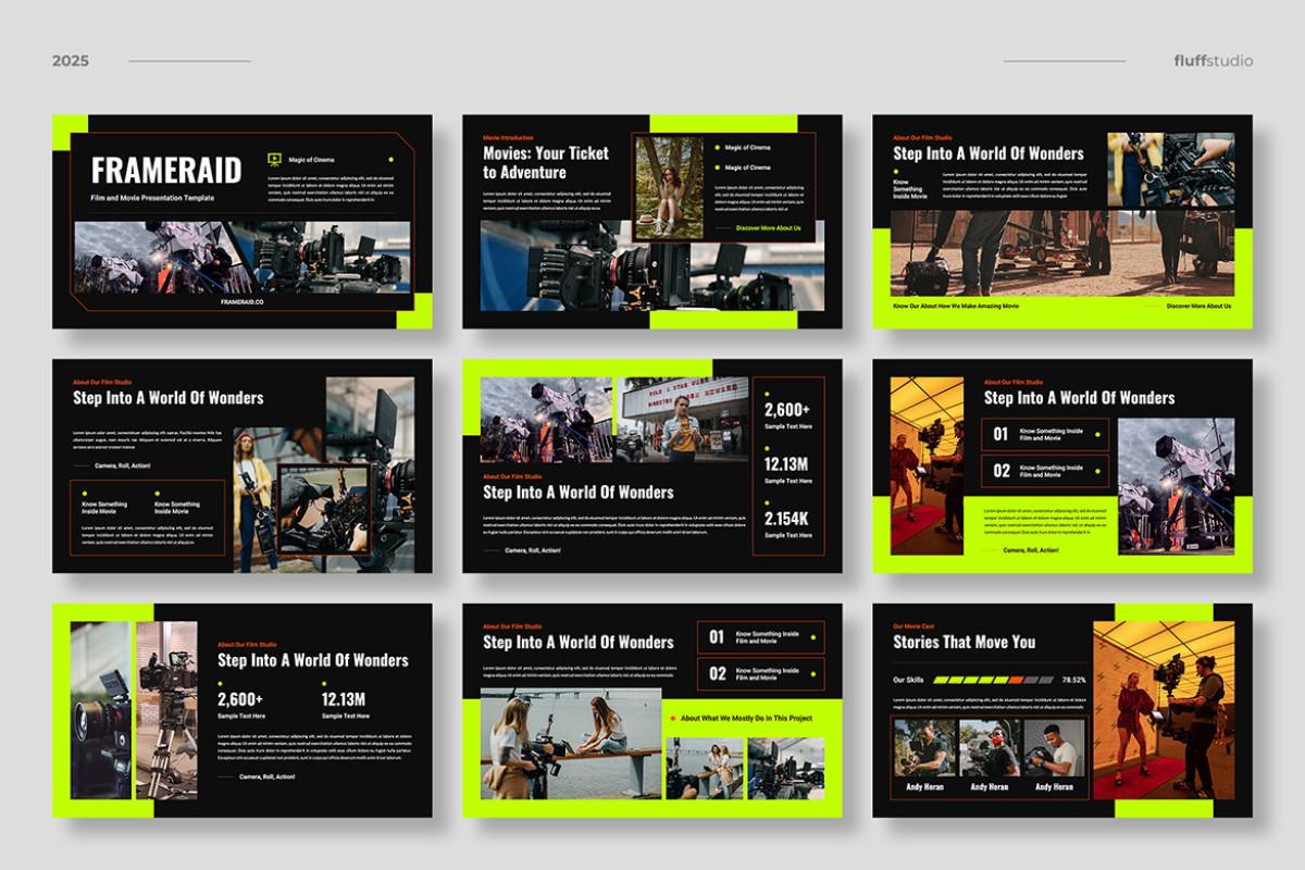 Video, Film, & Movie Google Slides Template | Nulivo Market