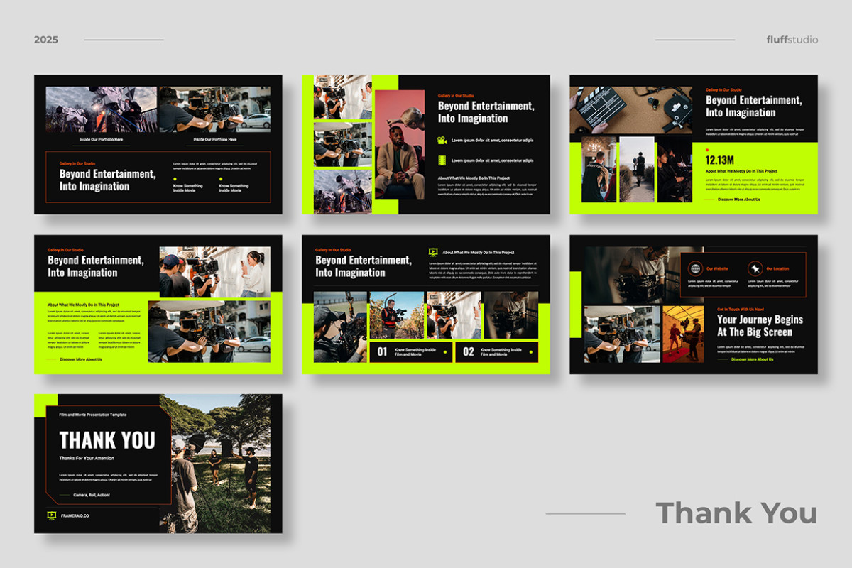Video, Film, & Movie Google Slides Template | Nulivo Market