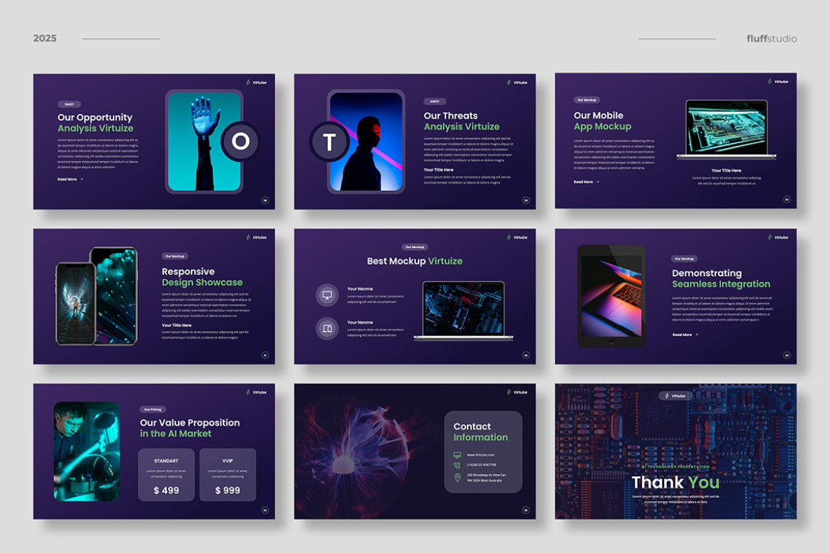 Artificial Intelligence Google Slides Template | Nulivo Market