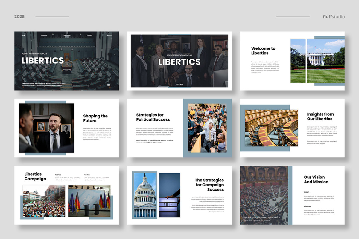 Politics & Governance Keynote Template | Nulivo Market