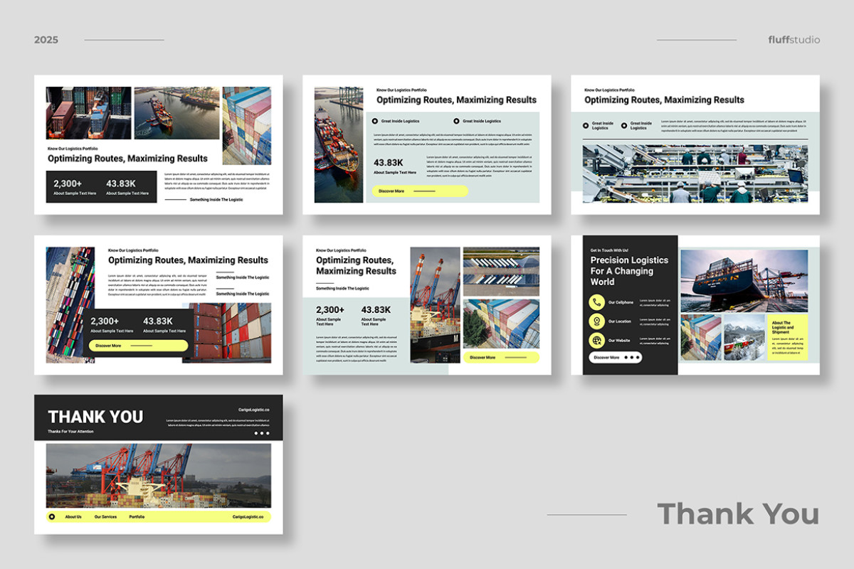 Logistics & Transportation Powerpoint Template | Nulivo Market