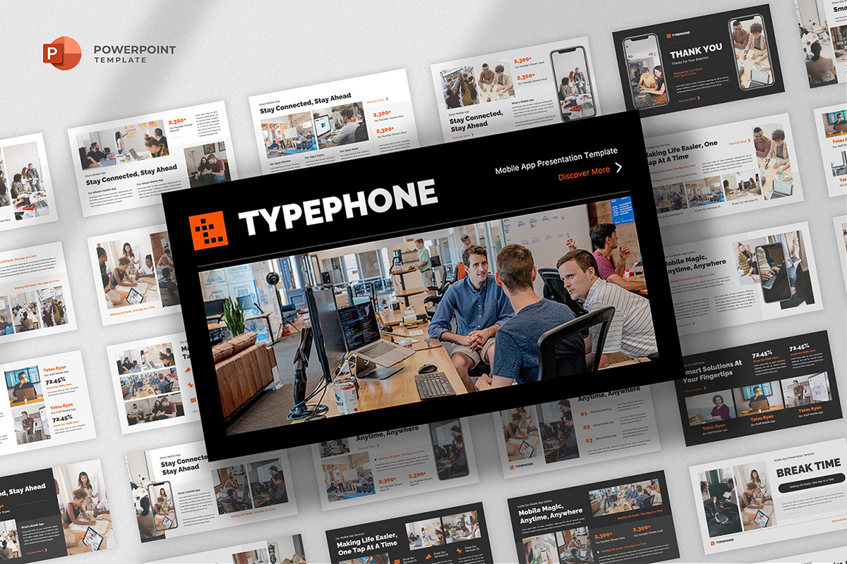 Mobile App Powerpoint Template | Nulivo Market