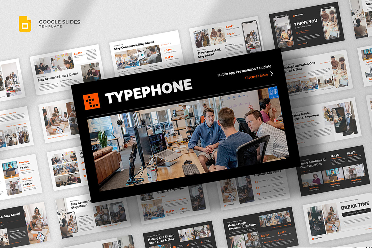 Mobile App Google Slides Template | Nulivo Market